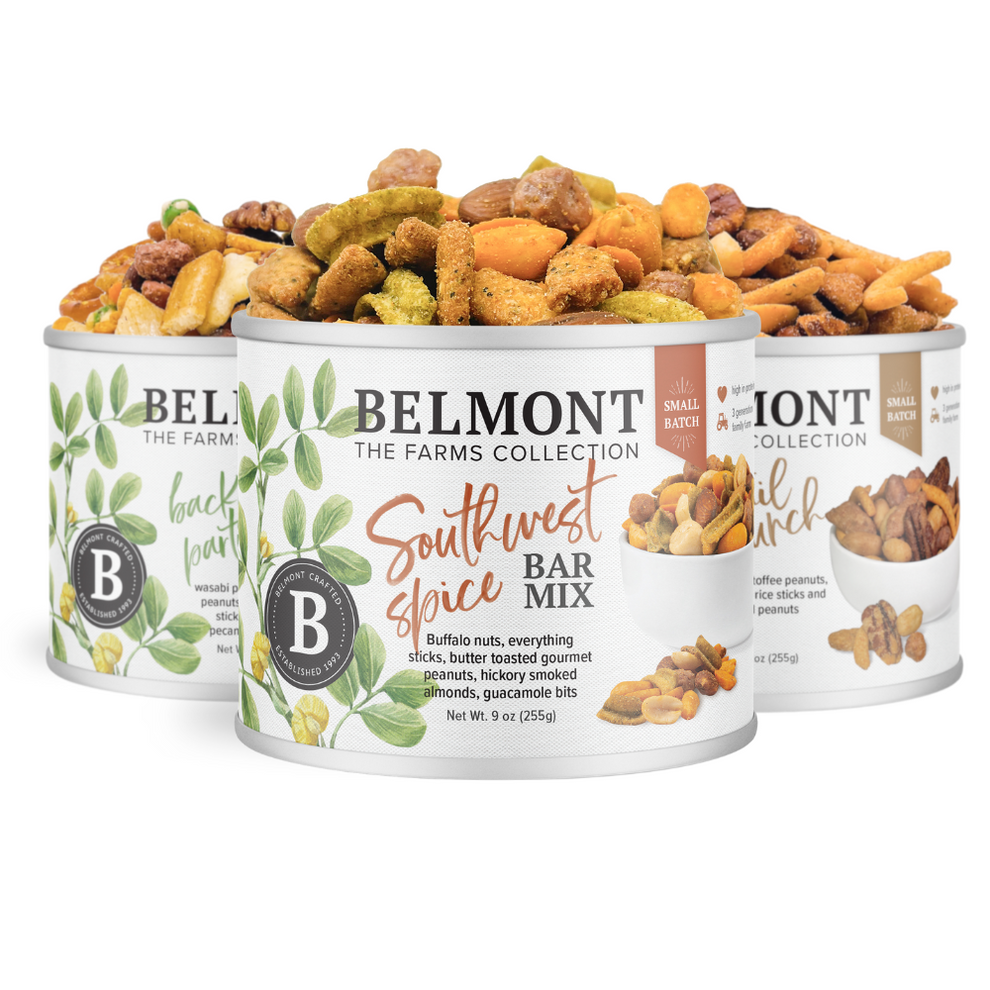Bar Mix Sampler Pack | Belmont Virginia Peanuts – Belmont Peanuts