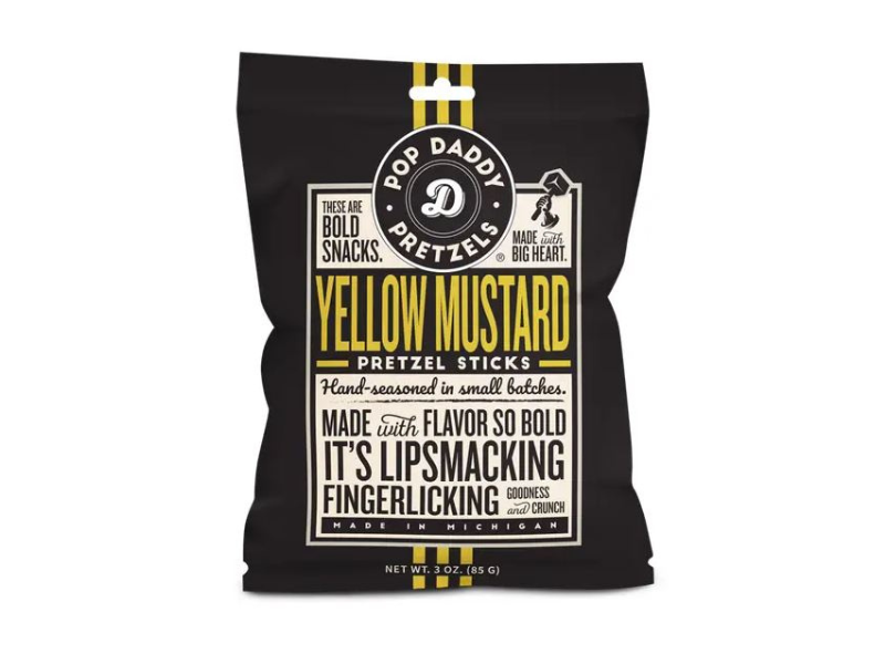 Yellow Mustard Pretzel Sticks – Belmont Peanuts
